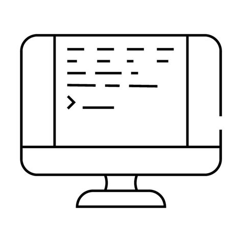 User Interface Text Technical Writer Line Icon Illustration 48358209