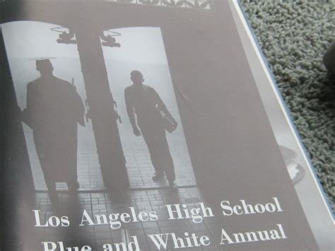 1957 Los Angeles High School Yearbook Blue And White 4639098863