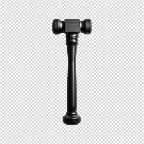 Premium PSD | Judge hammer isolated on transparent background