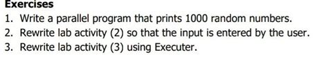 Solved Exercises 1 Write A Parallel Program That Prints