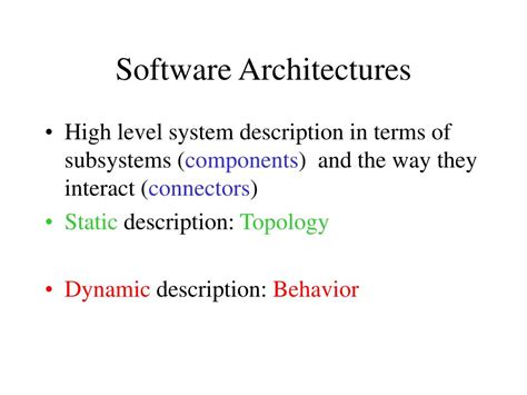 Ppt Performance Analysis Of Software Architectures Powerpoint