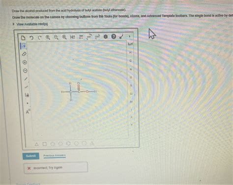 Solved Draw The Alcohol Produced From The Acid Hydrolysis Of