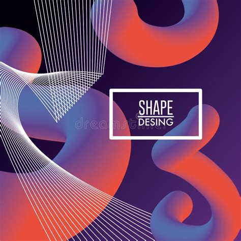 Abstract Shape Decoration Backgroun Design Stock Vector Illustration Of Concept Effect