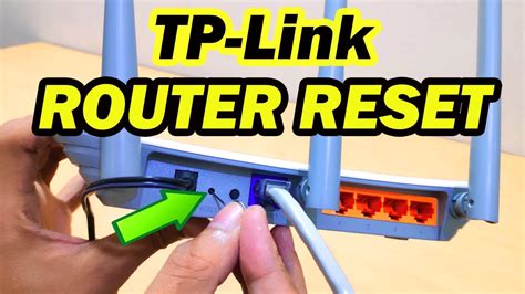 Tp Link Router Reset To Factory Defaults Settings Youtube