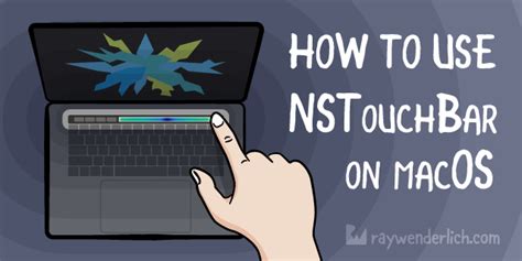 how to use nstouchbar on macos kodeco