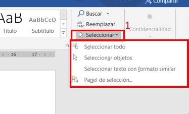 Buscar reemplazar y seleccionar en WORD El Tío Tech