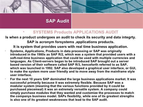 Sap Audit Security Audit For Saperp Audit Erp Auditing