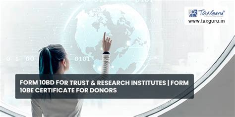 Form 10bd Trust And Research Institutes Form 10be Certificate For Donors