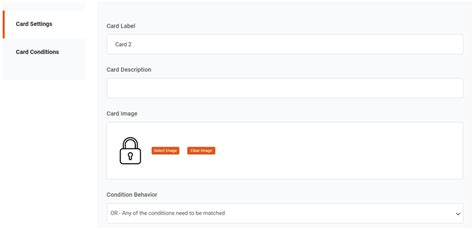 Card Conditional Logic WPCommerz