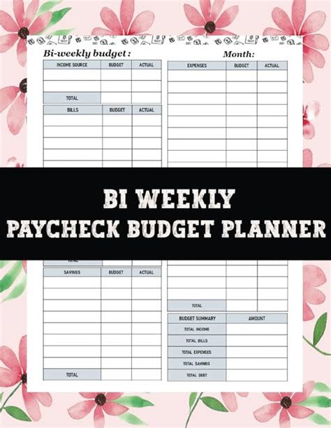 Bi Weekly Budget Printable Weekly And Bi Weekly Budgeting Solutions