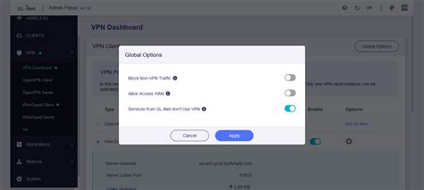 Firmware Release VPN Blocking Repository Routers GL INet