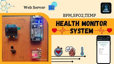 Max30100 Bpm And Spo2 Esp8266 Webpage Patient Health Monitoring Device