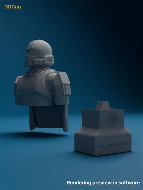 Helldivers 2 Fanart Bust 3d Model By 3dgua On Thangs