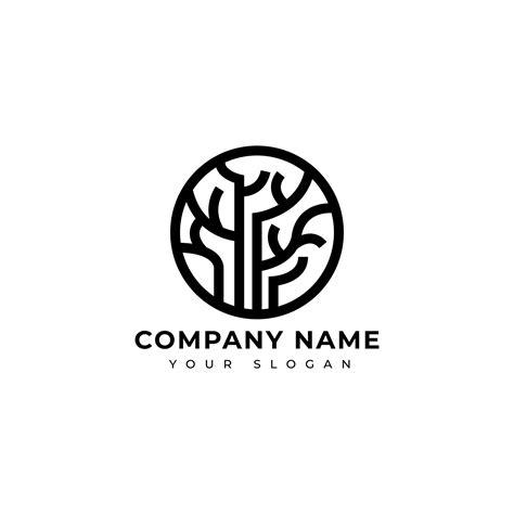 Simple And Modern Tree Logo Vector Design Template 40710462 Vector Art At Vecteezy