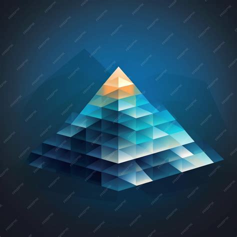 Premium Photo Abstract Isometric Background Of Geometric Pyramid