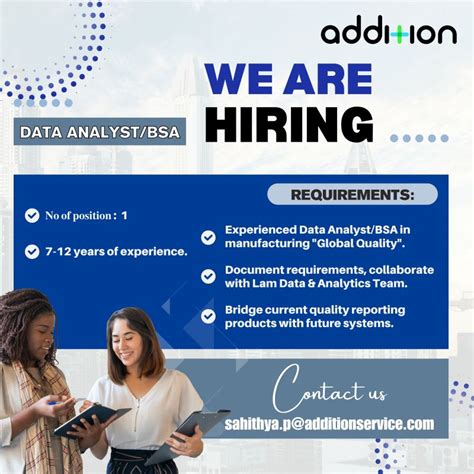 Addition Consulting Service Pvt Ltd On Linkedin Datananalyst Data Bsa Analyst Hiring