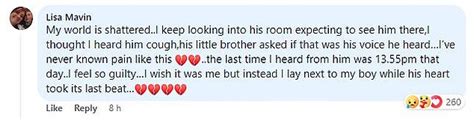 I Was Next To My Boy As His Heart Took Its Last Beat Mother S Devastating Tribute After Her