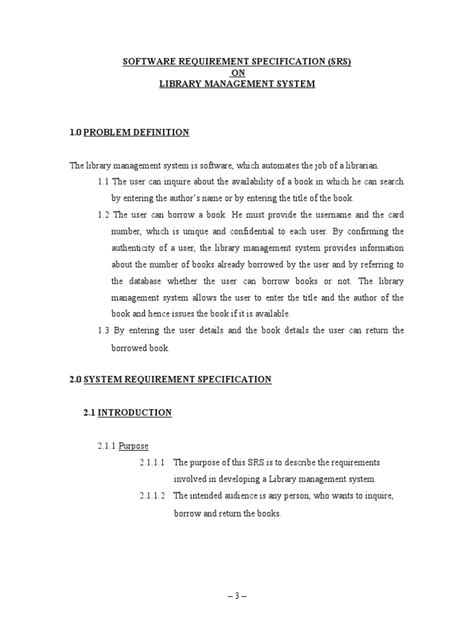 6 srs on library management system pdf user computing databases