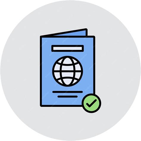 Premium Vector Passport Approved Vector Illustration Style
