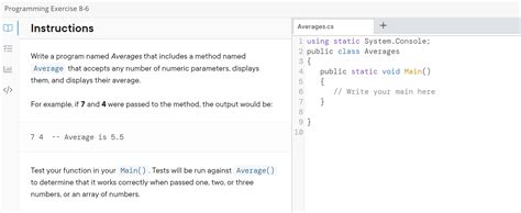 Solved Programming Exercise Instructions Write A Chegg