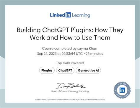 sayma khan on linkedin certificate of completion