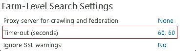 Configure Time Out Values For Crawler Connections In Sharepoint Server Sharepoint Server