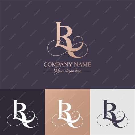 Premium Vector Lr Rl Logo Or Monogram Lr Rl Letters Of The Alphabet Initials Beautiful Logo