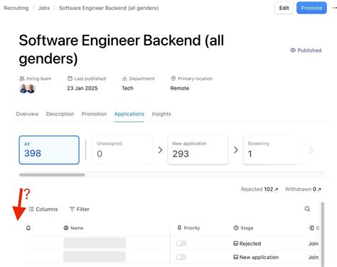 Unable To Reject Candidates In Bulk In Recruiting Tab Personio Voyager Community