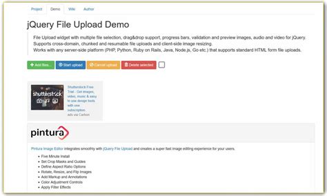 25 Best Javascript File Upload Library And Plugins Css Author