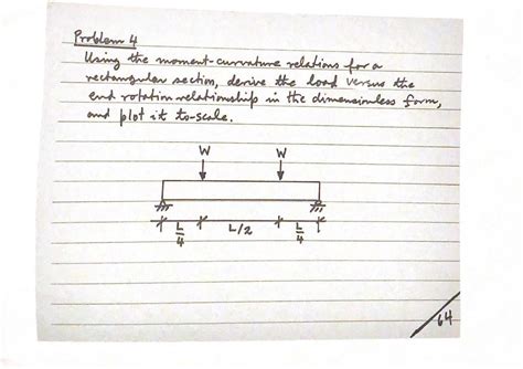 Solved Problem 4 Using The Moment Curvature Relations For A