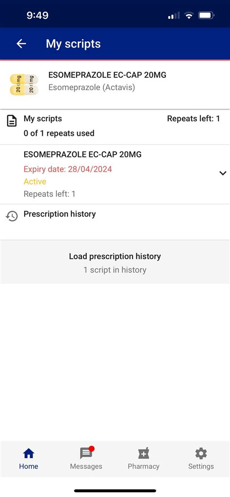 Medadvisor App View Repeats Remaining And Script Expiry Medadvisor