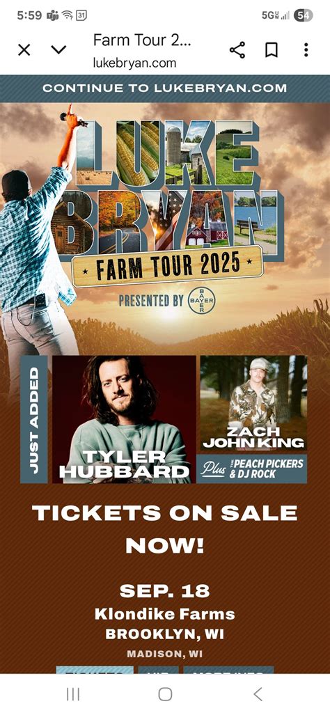 The Open Oregon Wi Community Page Luke Bryan Tickets 4 And Parking