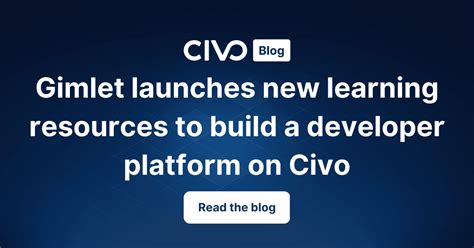 new gitops learning materials for gimlet on civo