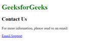 How To Link Pages In HTML GeeksforGeeks