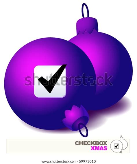 Stylized Checkbox Christmas Decoration Stock Vector Royalty Free 59973010 Shutterstock