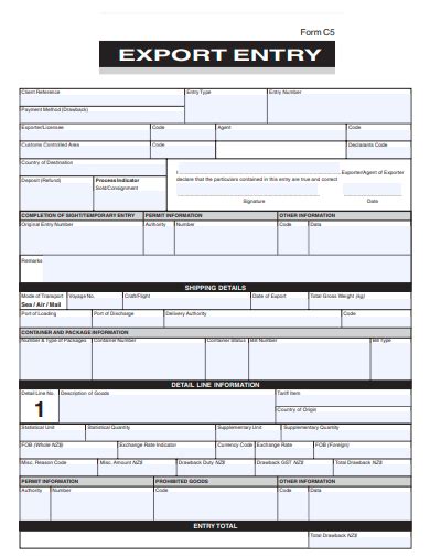 Free 33 Entry Form Samples In Pdf Ms Word