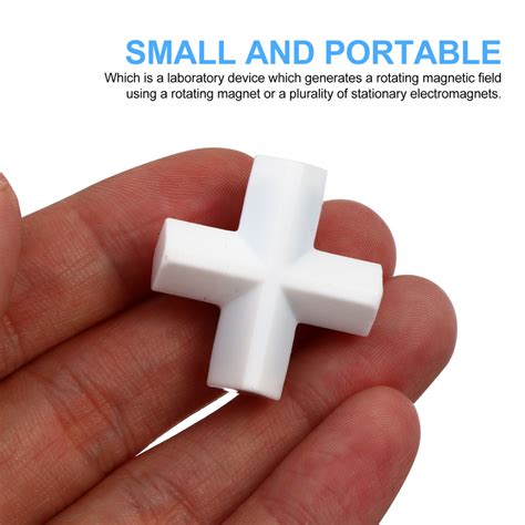 실험실용 크로스 타입 교반 막대 회전 교반 막대 화학 자석 막대 막대 교반 도구 2 개 학교 및 교육 용품