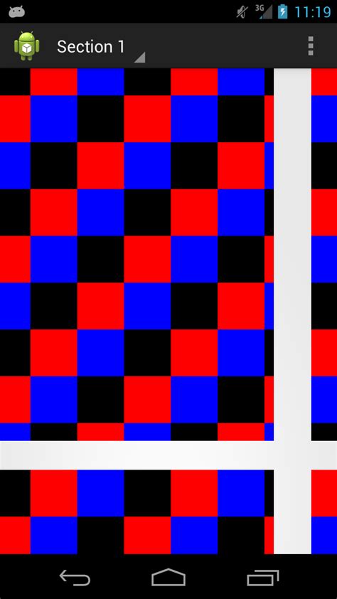 Android Scrolling RelativeLayout White Border Over Part Of The Content Stack Overflow