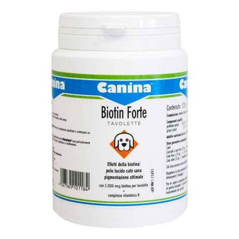Biotina Forte Canina® 120 Comprimidos - Farmacia Loreto