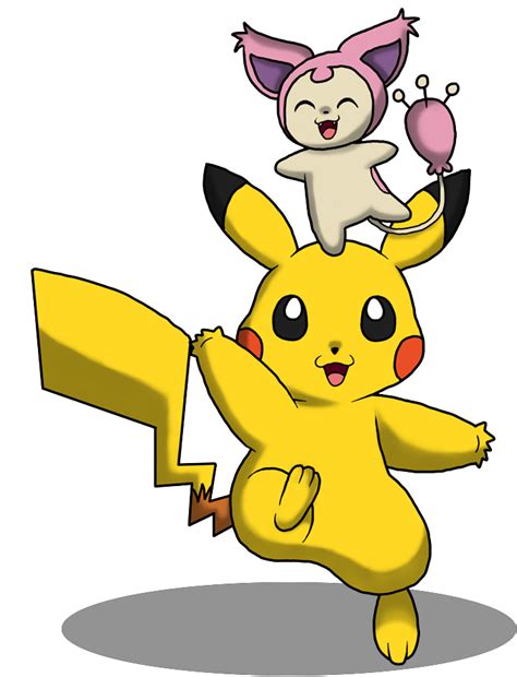 Skitty And Pikachu