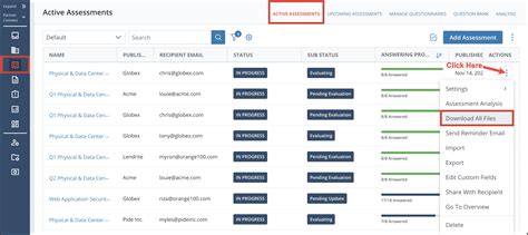 downloading all files attached to an assessment bluevoyant