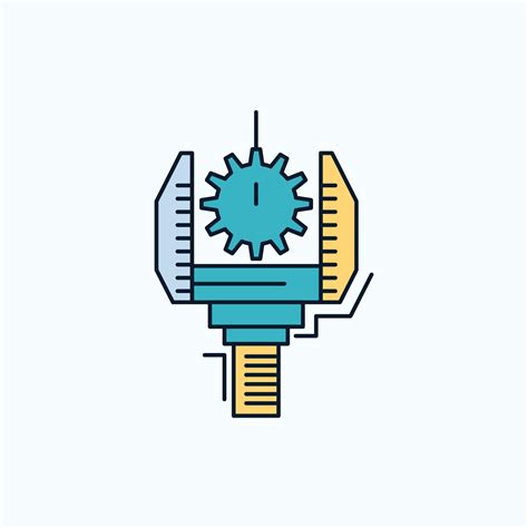 Automation Industry Machine Production Robotics Flat Icon Green