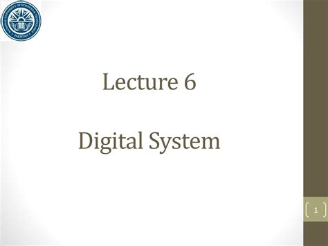 SOLUTION Lecture Digital System I Studypool