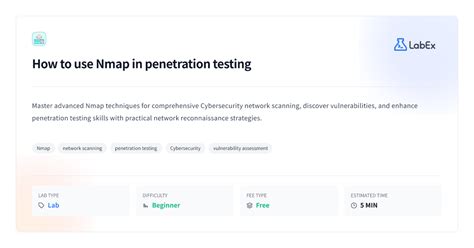 How To Use Nmap In Penetration Testing Labex