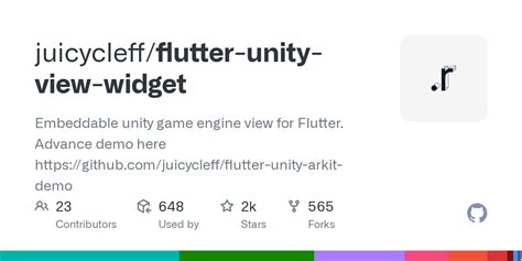 Pull Requests · Juicycleffflutter Unity View Widget · Github