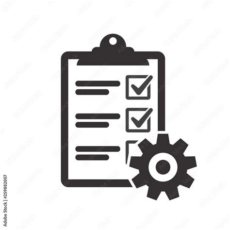 Technical Check List Vector Checklist Clipboard Vector Icon Stock Vector Adobe Stock