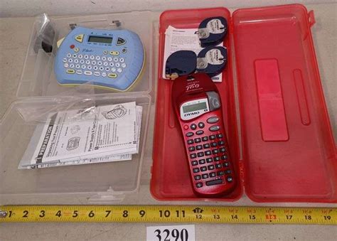 Two Label Makers In Plastic Cases Mark Van Hook Auctioneer