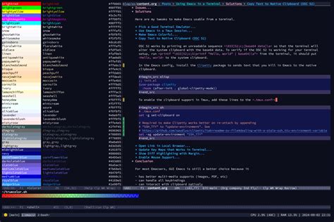 Using Emacs In A Terminal Wai Hons Blog