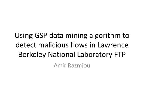 Data Mining Cyber Security Ppt