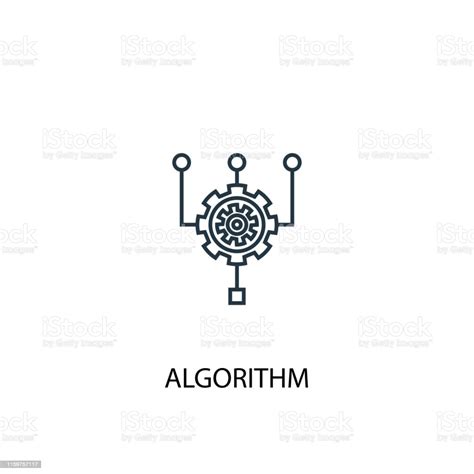 Algorithm Concept Line Icon Simple Element Illustration Stock Illustration Download Image Now